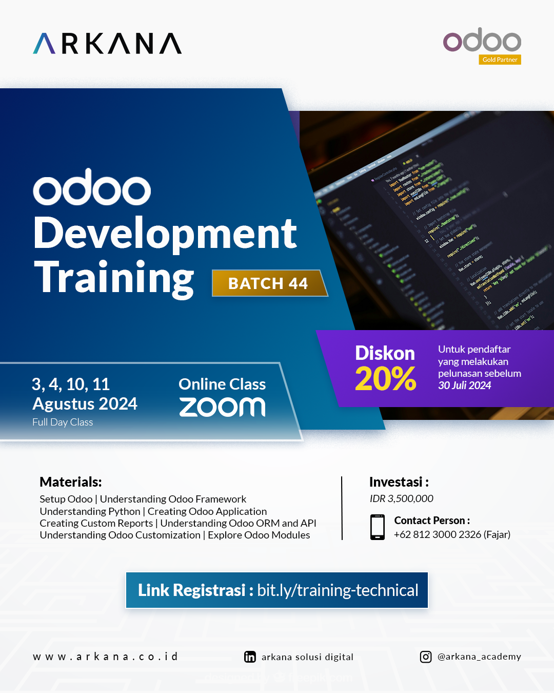 Odoo Development Training | Indonesia